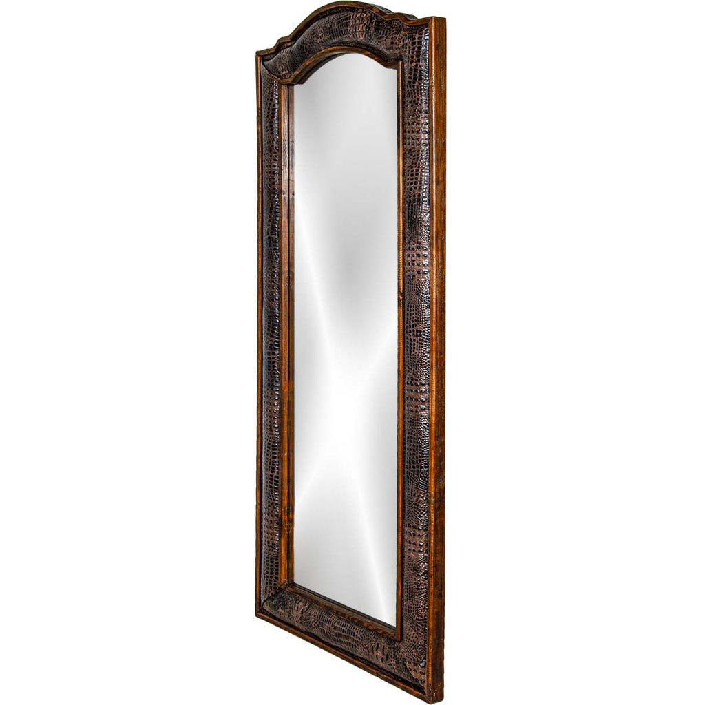 Western Leather Mirror | Lone Star Western Decor