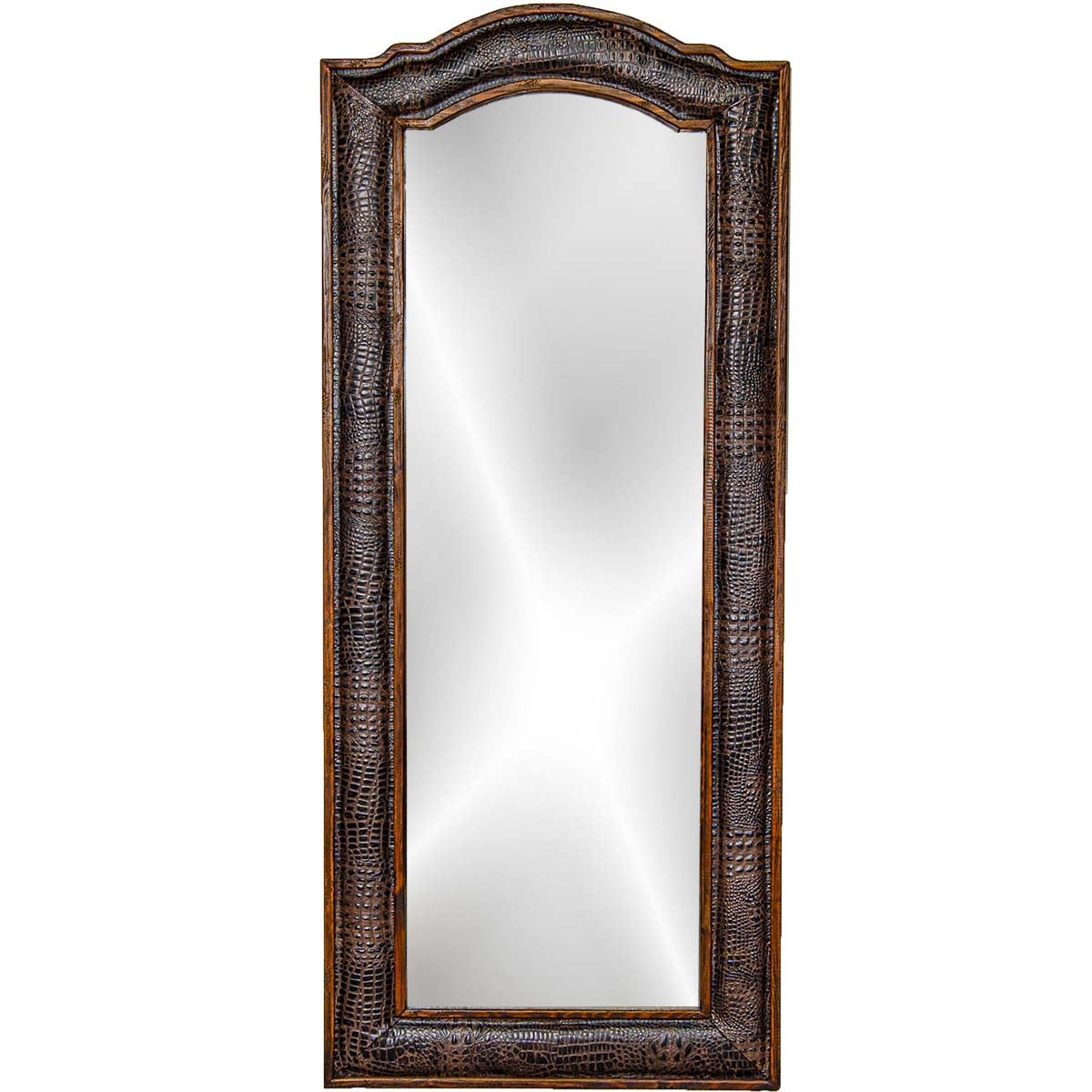 Western Leather Mirror | Lone Star Western Decor