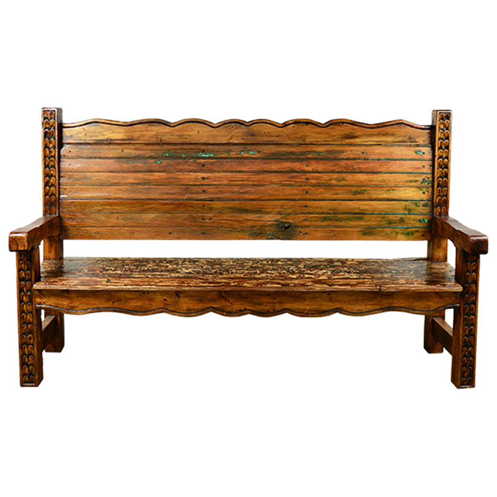 Helena Reclaimed Wood Bench | Lone Star Western Decor