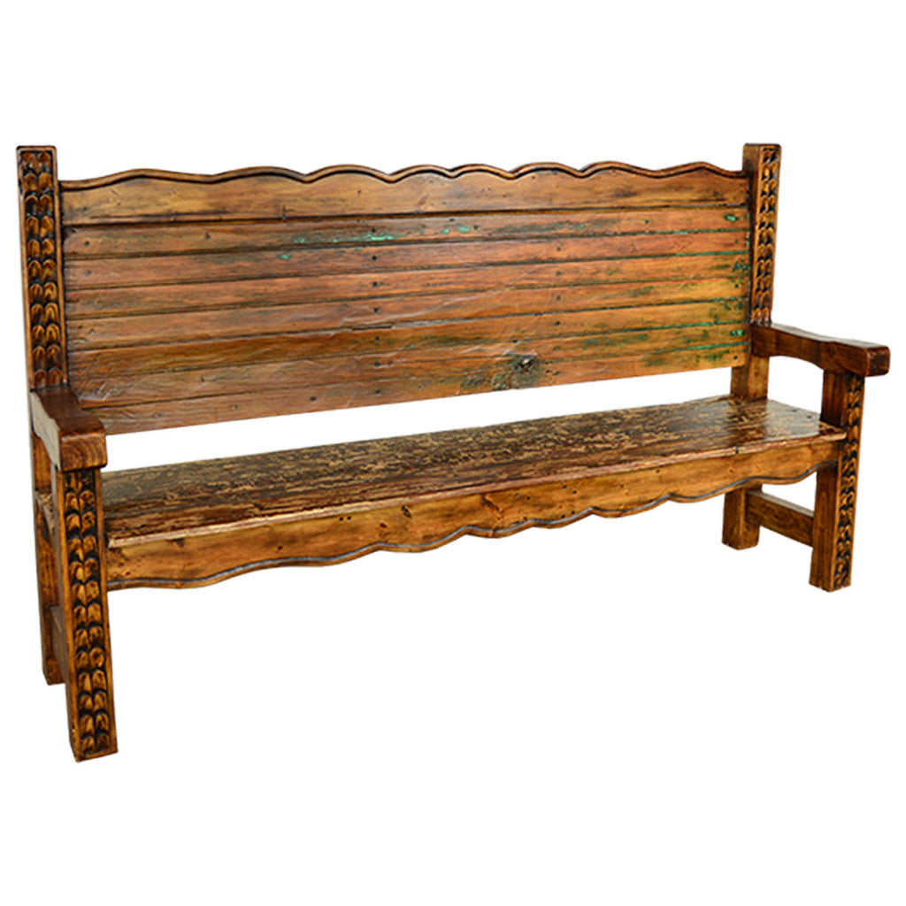 Helena Reclaimed Wood Bench | Lone Star Western Decor