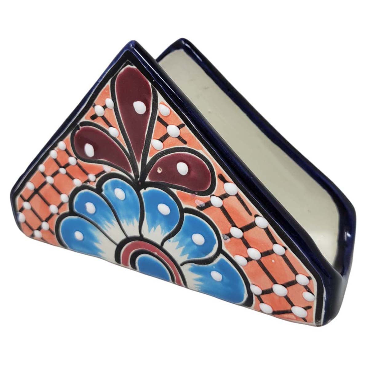Blue Flower Talavera Napkin Holder - CLEARANCE | Lone Star Western Decor