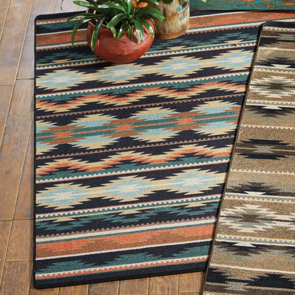 Medicine Dark Rug - 8 Ft. Round | Lone Star Western Decor