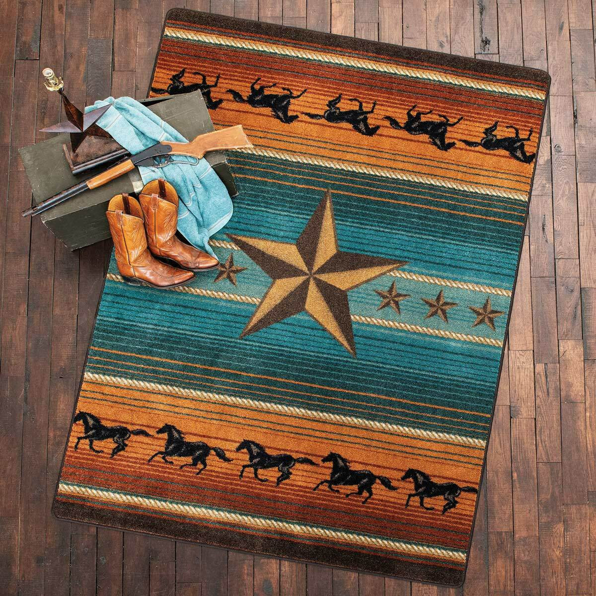 Western Star Desert Rug - 5 x 8 | Lone Star Western Decor