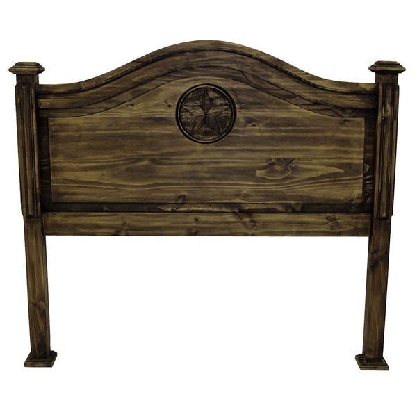 Frankie Star Brown Headboard - Queen | Lone Star Western Decor