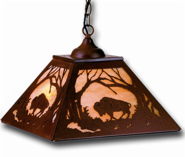 Buffalo Pendant Light | Lone Star Western Decor