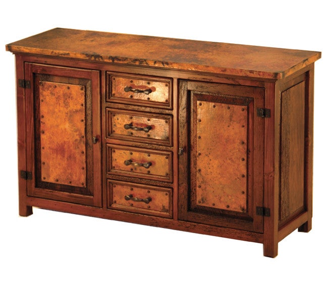 Francisco Buffet with Copper | Lone Star Western Decor