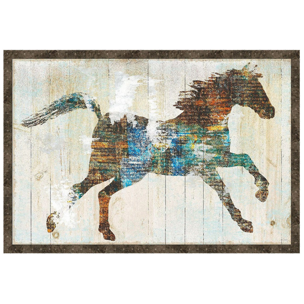Galloping Colors Canvas Art | Lone Star Western Decor