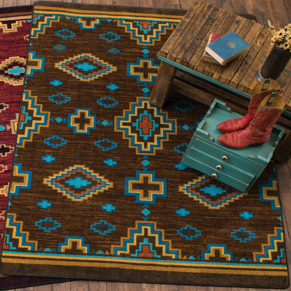 Southwest Rugs: 3 x 4 Mystic Ranch Rug | Lone Star Western Decor