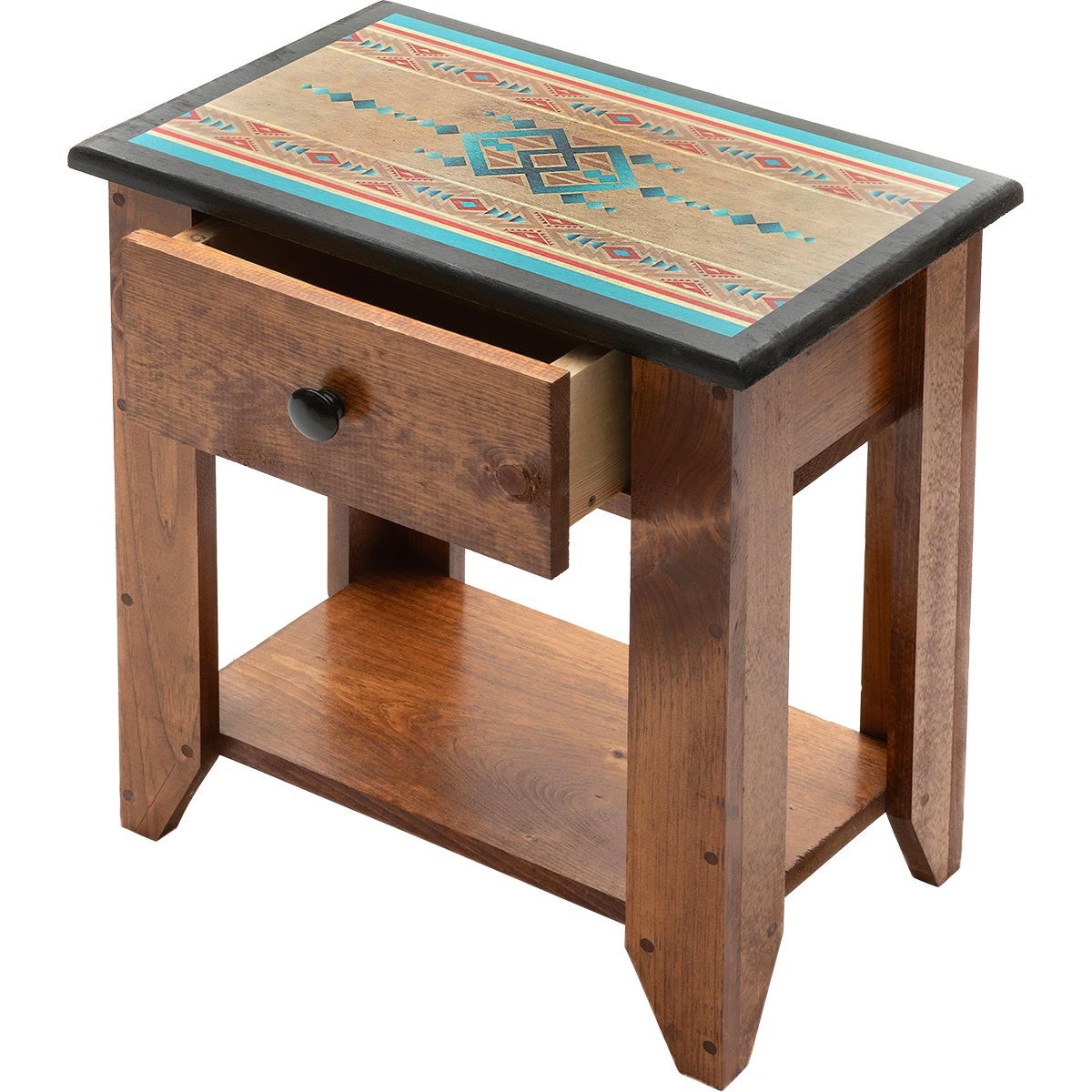 Rustic Tables: Southwest Aztec Side Table | Lone Star Western Decor