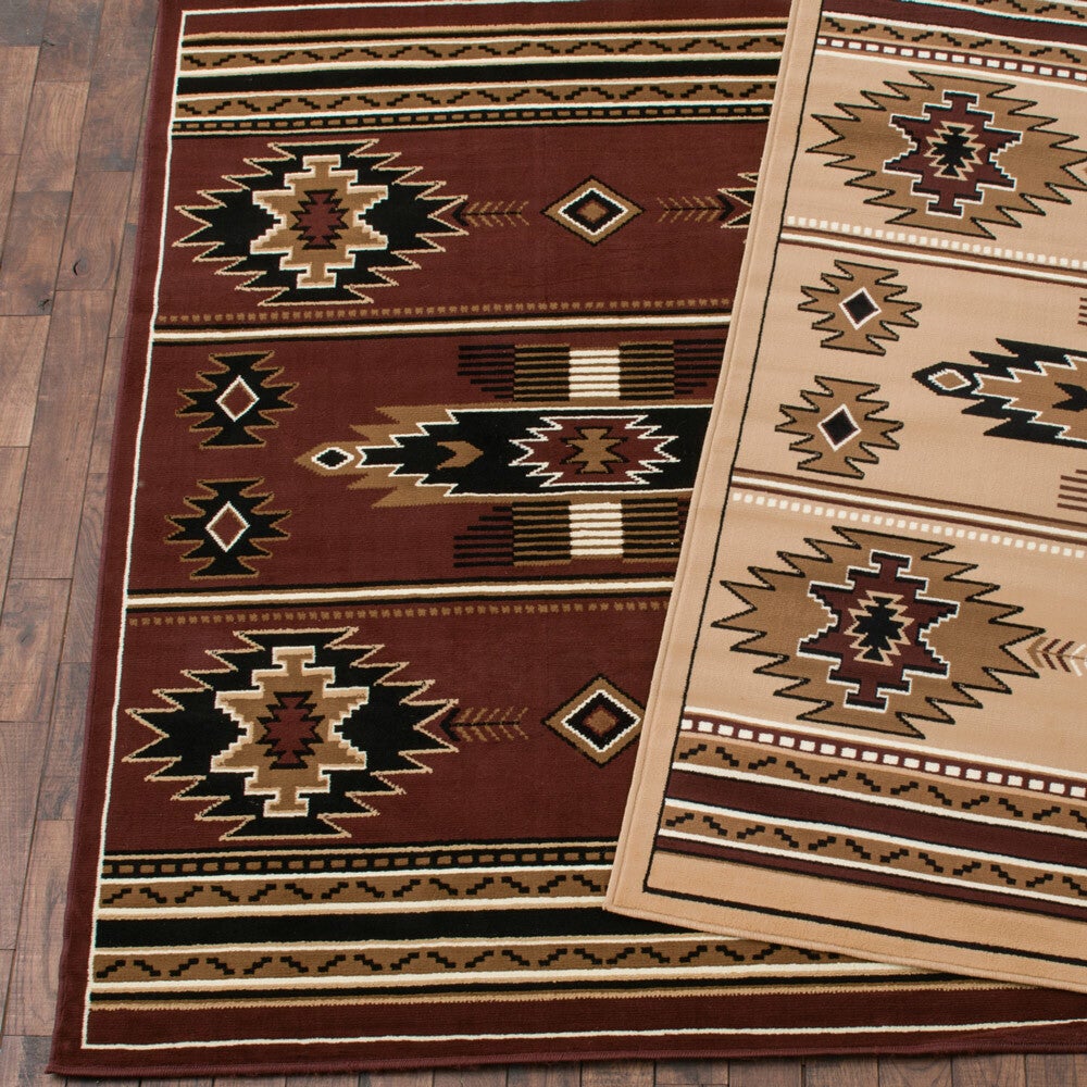 Southwest Rugs: Southwestern Stars Brown Rug Collection|Lone Star ...