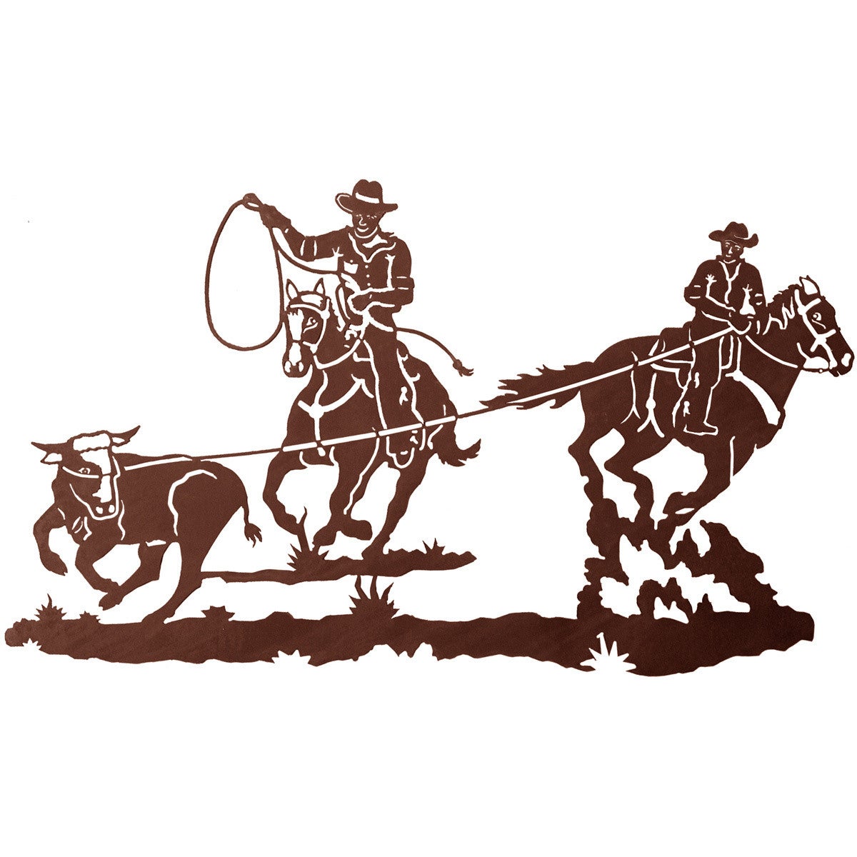 Team Roper Metal Wall Art | Lone Star Western Decor