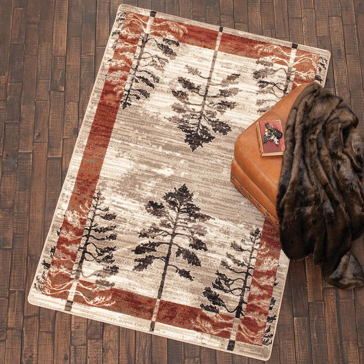 Mystic Woods Rust Rug Collection | Lone Star Western Decor