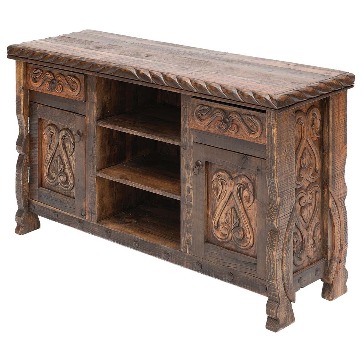 Canyon Scrolls TV / Media Console | Lone Star Western Decor