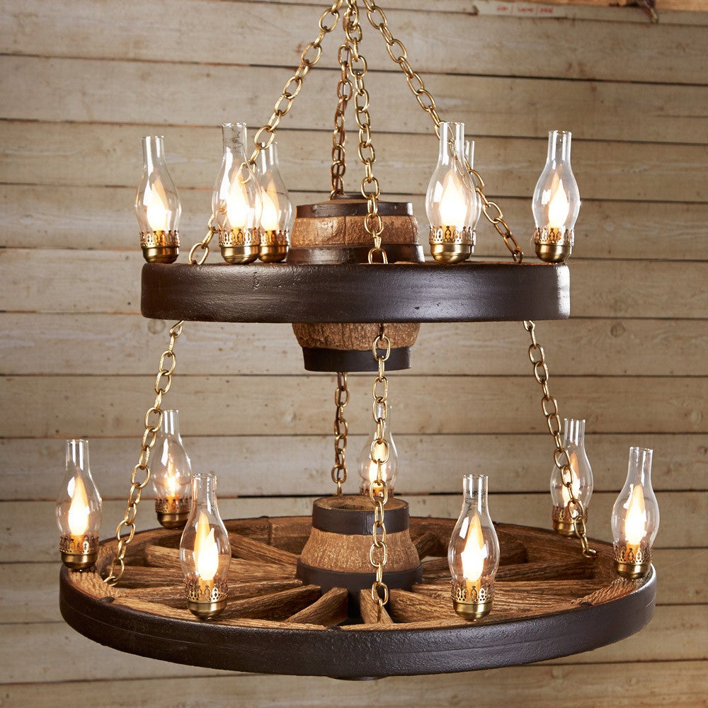 cartwheel chandelier