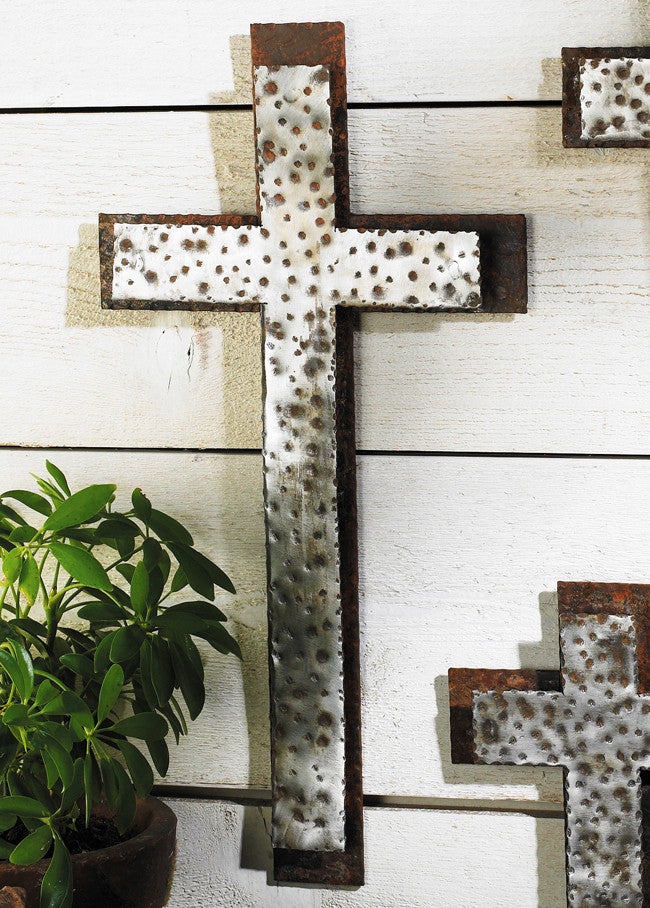 Western Iron Wall Cross - Large | Lone Star Western Decor