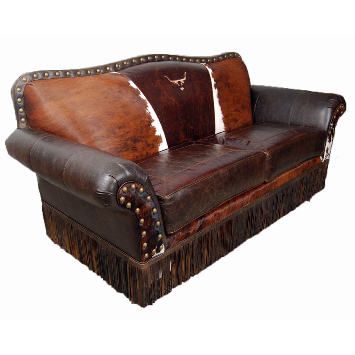 leather rustic sofa