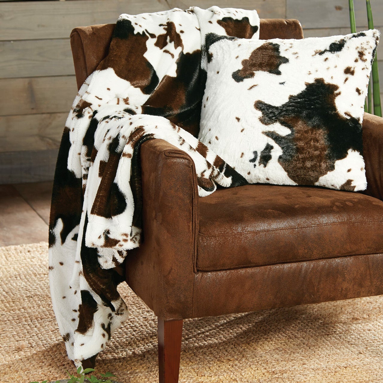 cowhide pattern blanket