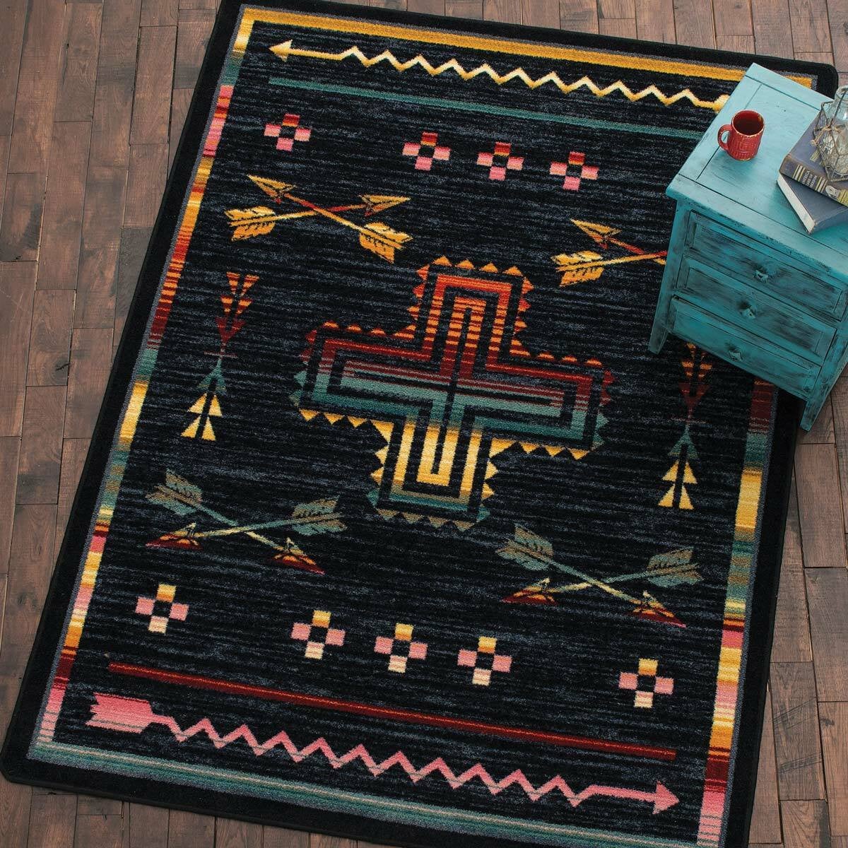 Crossed Arrows Rug - 4 x 5 | Lone Star Western Decor