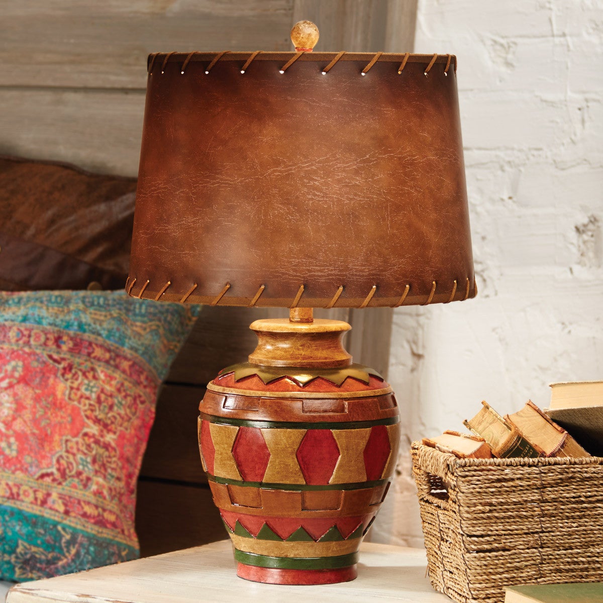 Rustic Lamps: Great Plains Pottery Table Lamp | Lone Star Western Decor
