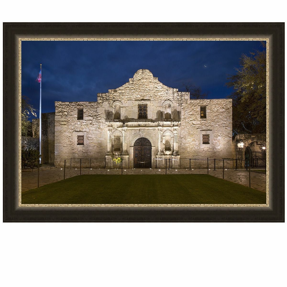 Night at the Alamo Framed Art | Lone Star Western Decor