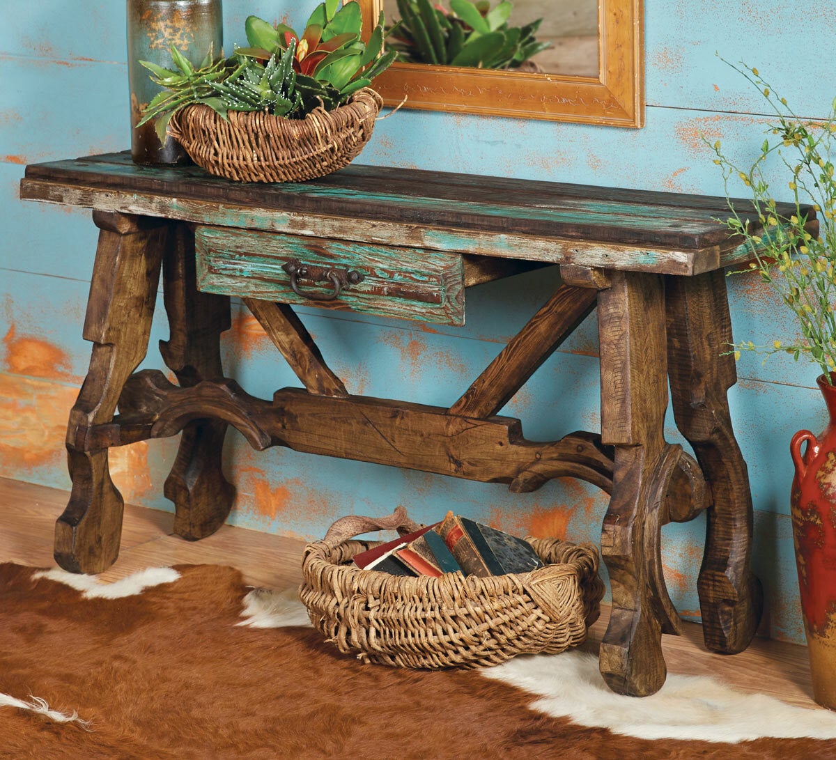Ox Yoke Console Table | Lone Star Western Decor