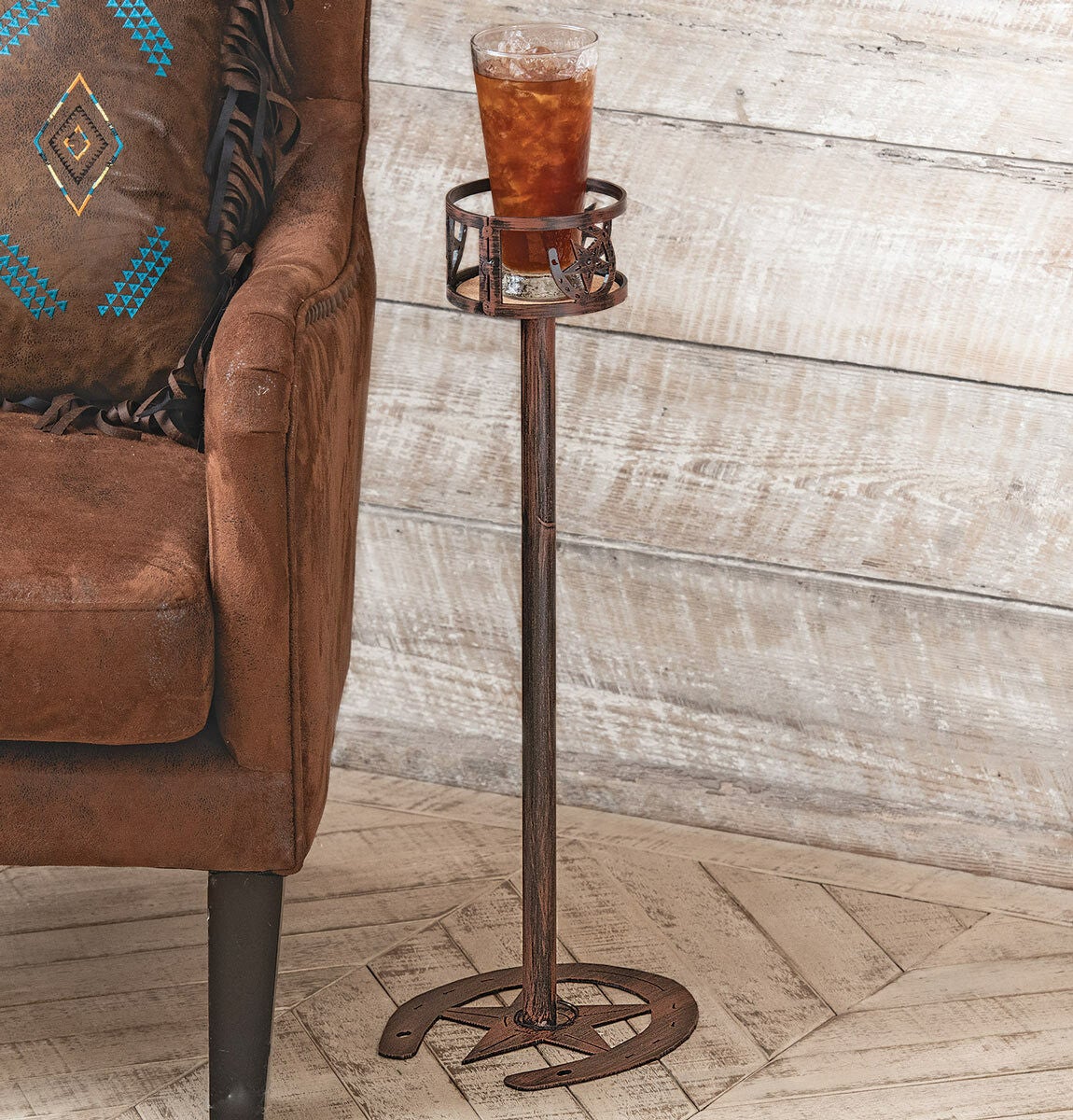 Rustic Tables: Riders Drink Table | Lone Star Western Decor