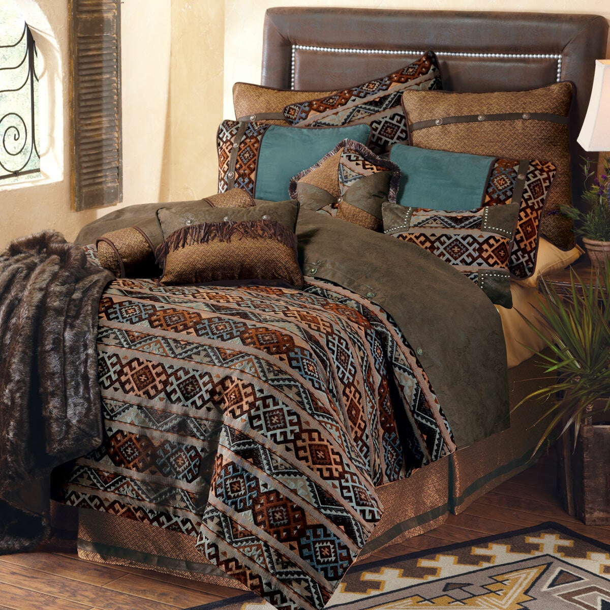 complete bedding set with throw
