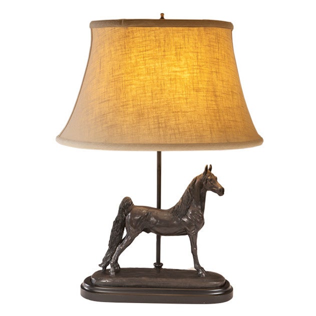 Rustic Lamps: Saddlebred Horse Sculpture Lamp | Lone Star Western Decor