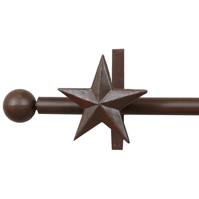 Western Curtains and Window Treatments: Star Curtain Rod and Rod ...