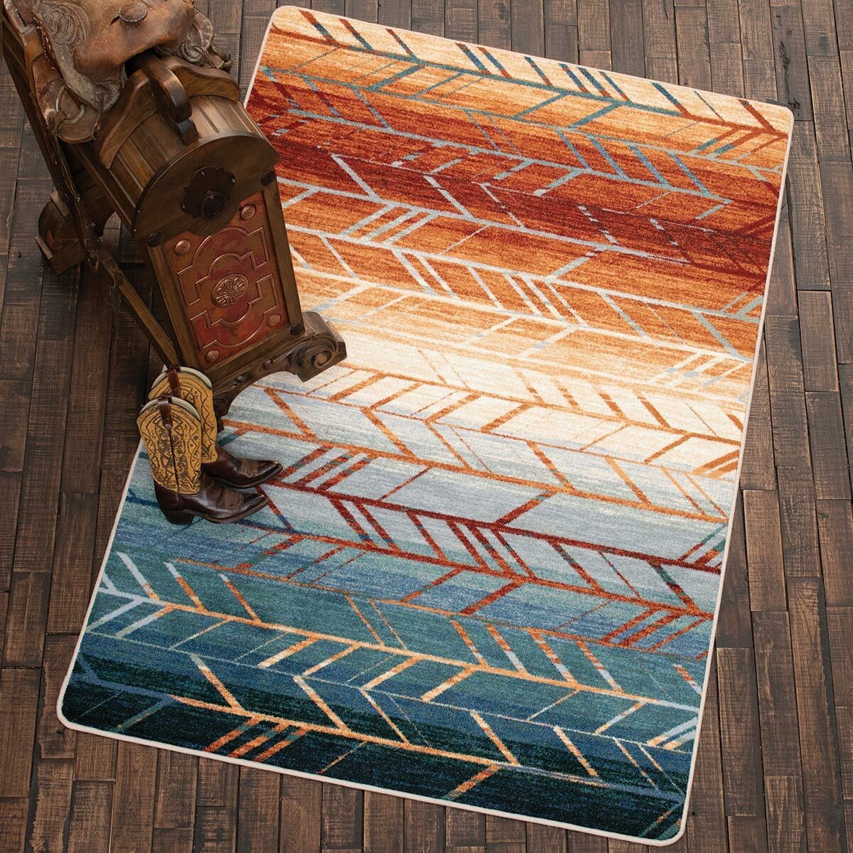 Sunset Arrows Rug - 2 x 8 | Lone Star Western Decor