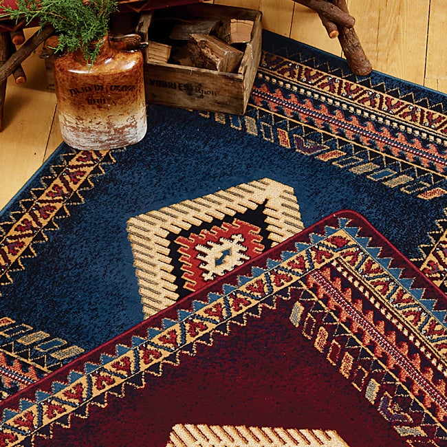 Tuscon Blue Rug - 2 x 3 | Lone Star Western Decor