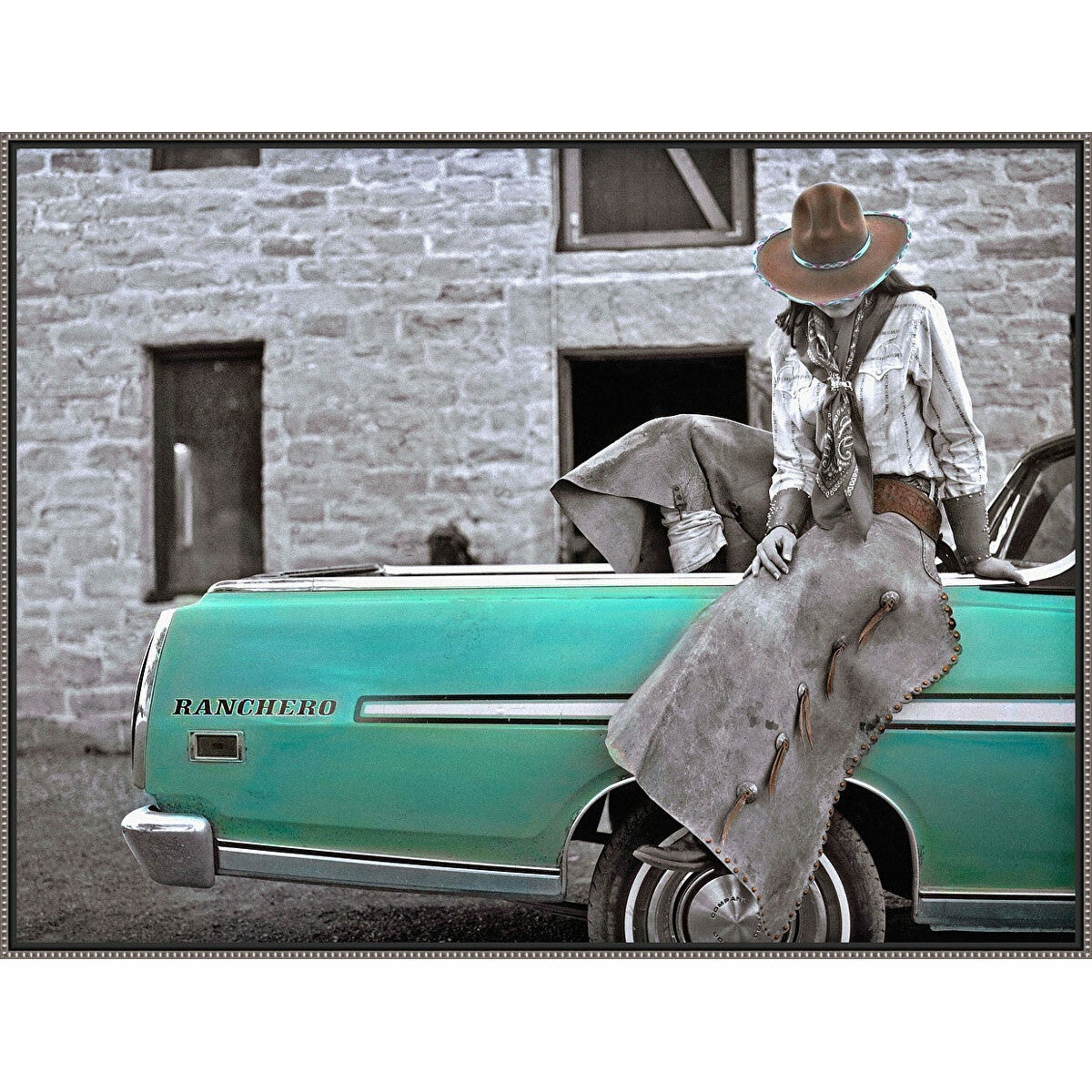 Vibrant Ranchero Framed Canvas | Lone Star Western Decor