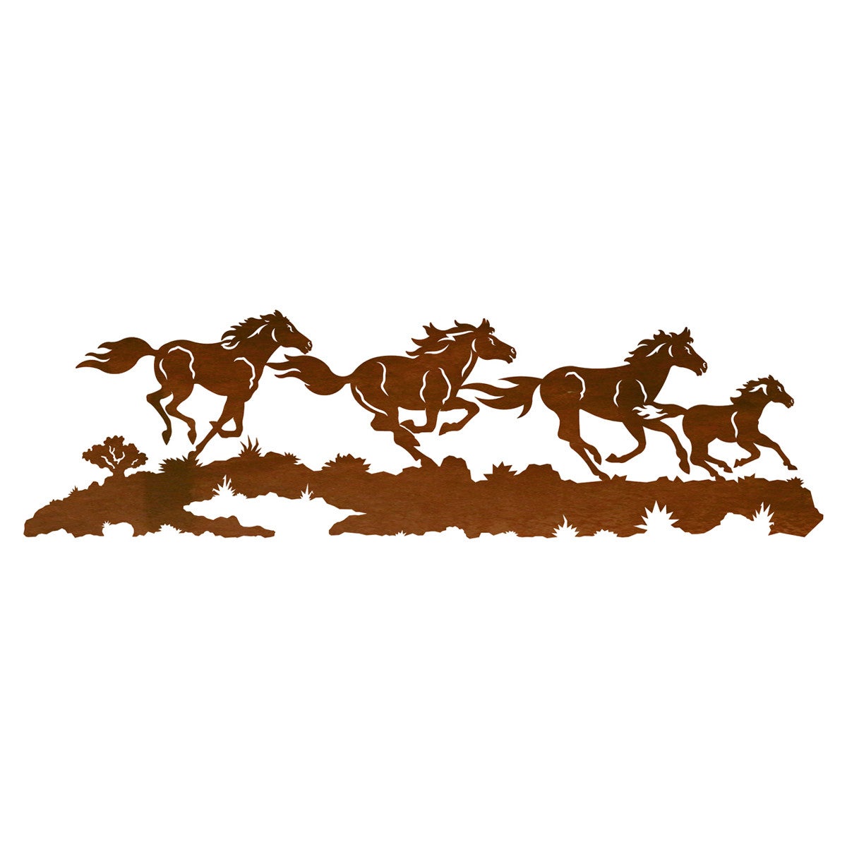 Wild Horses Wall Art - 42 Inch | Lone Star Western Decor