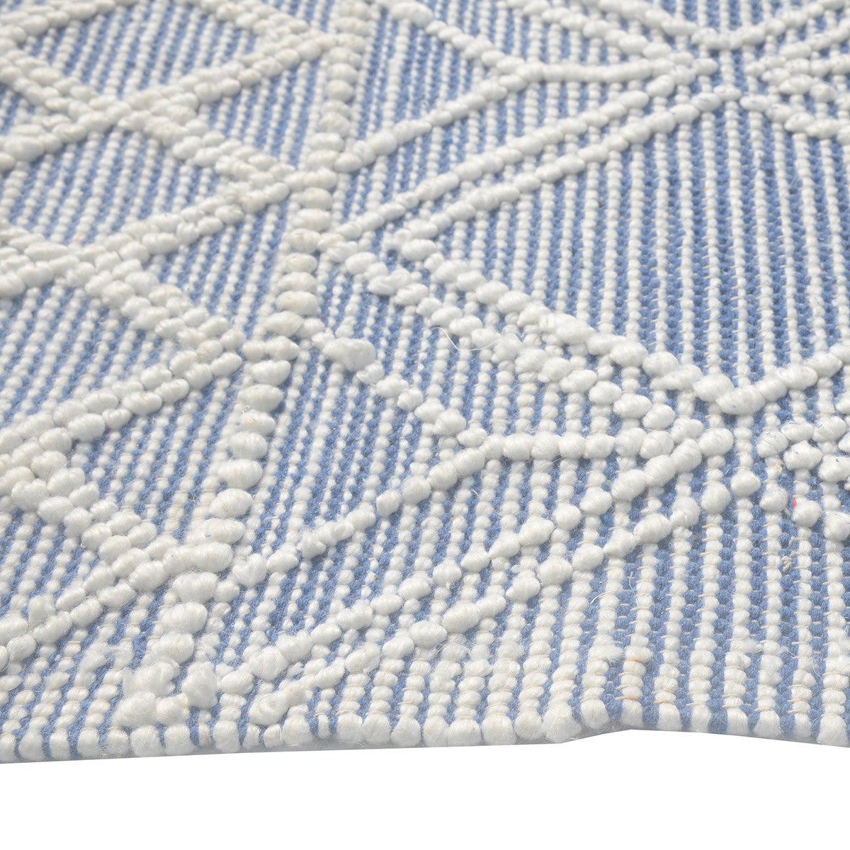 Blue Interlaced Diamonds Rug - 9 x 13 - OUT OF STOCK UNTIL 01/05/2026 ...