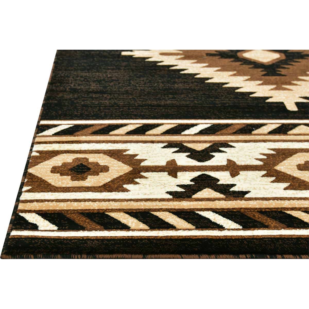 Hacienda Black Rug - 8 x 10 | Lone Star Western Decor