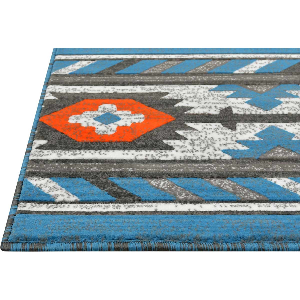 Hacienda Sky Blue Rug - 8 x 10 | Lone Star Western Decor