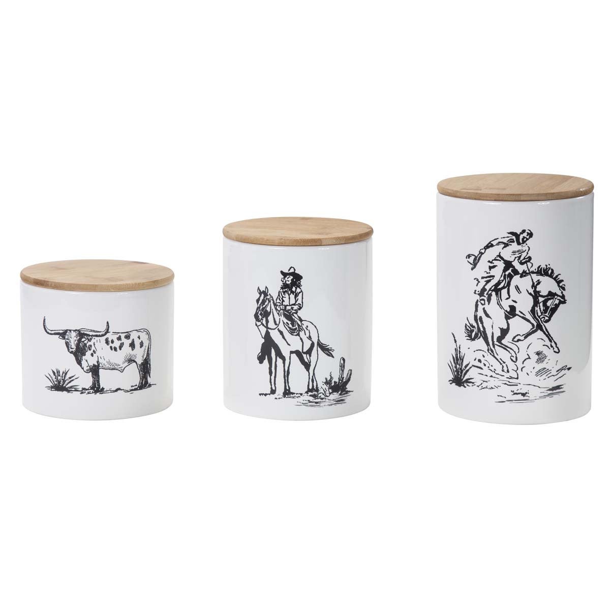Rustic Ranch Canister Set | Lone Star Western Decor