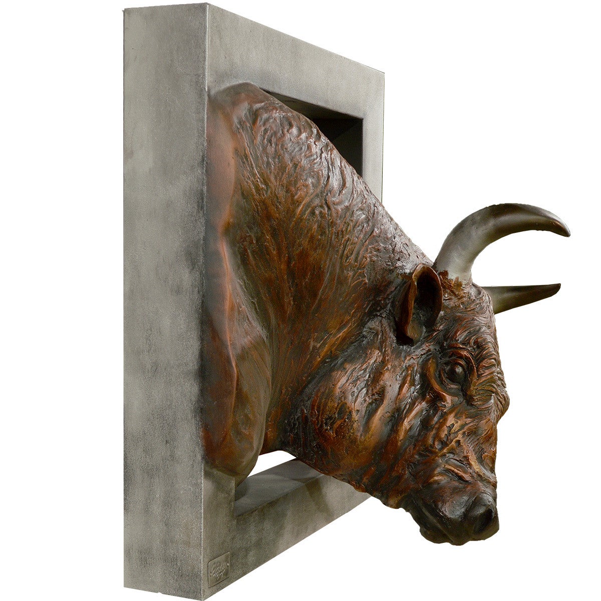 Bowing Bull Head Wall Sculpture | Lone Star Western Decor