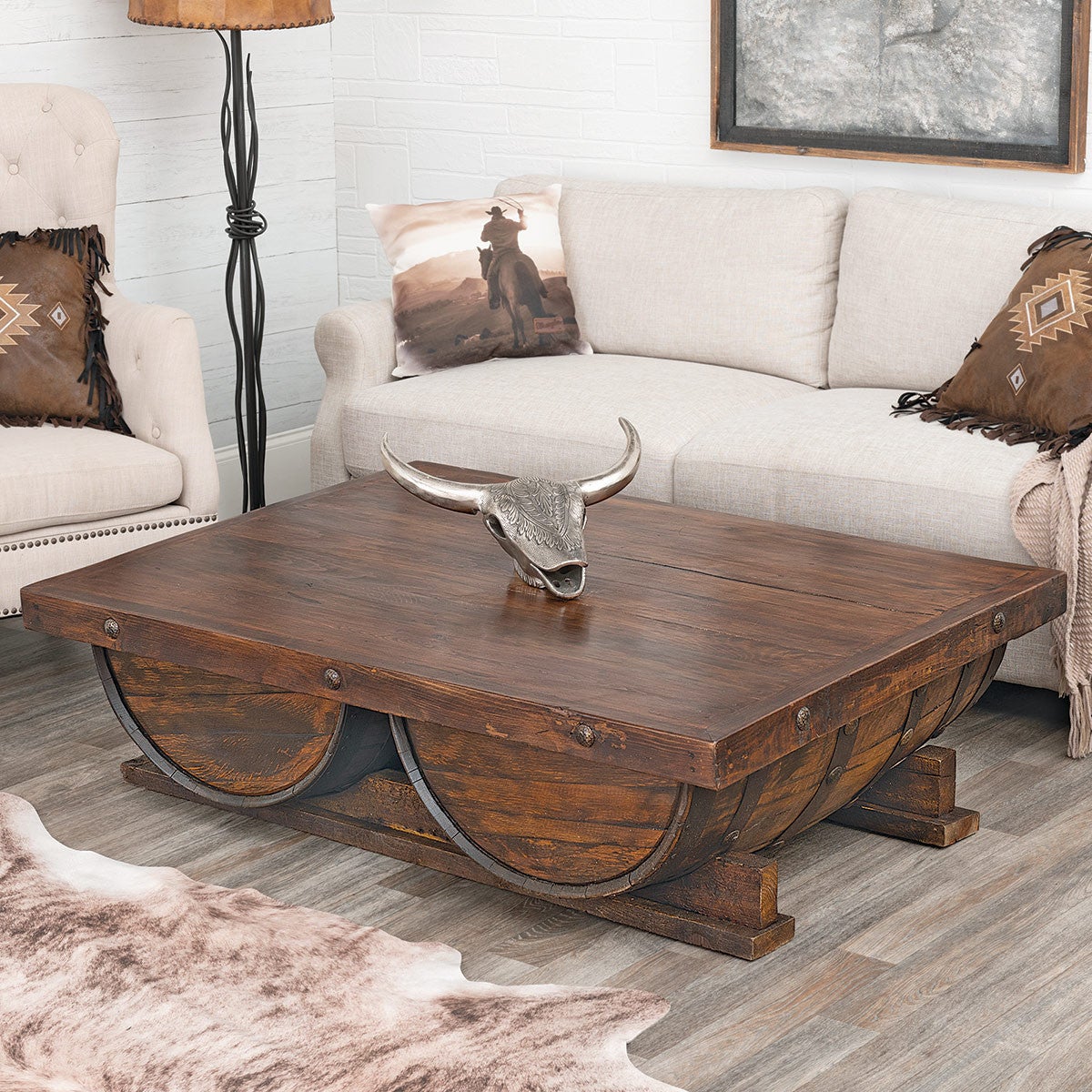 rustic coffee table decor