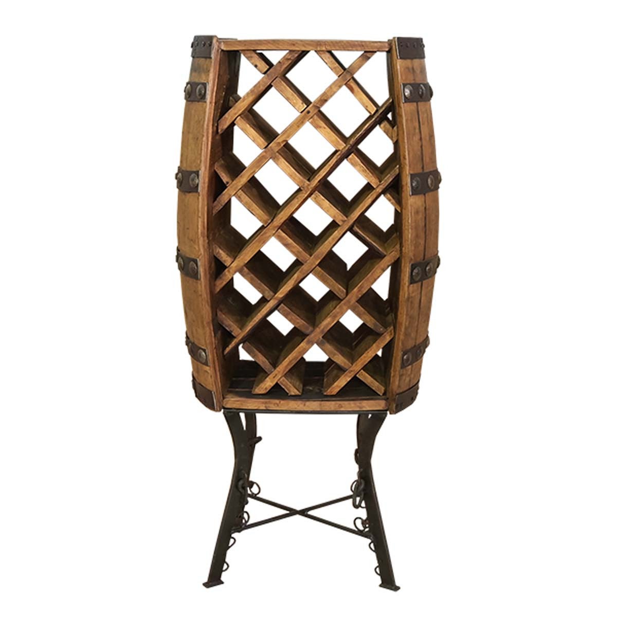 Cross Cask Wine Rack | Lone Star Western Decor