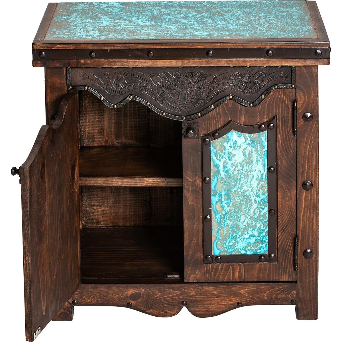Boseman Hand Tooled Copper Console | Lone Star Western Decor