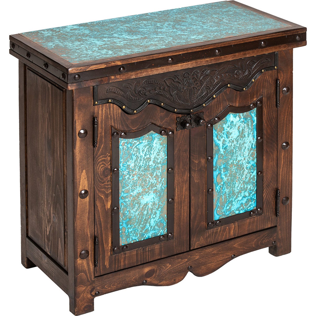 Boseman Hand Tooled Copper Console | Lone Star Western Decor
