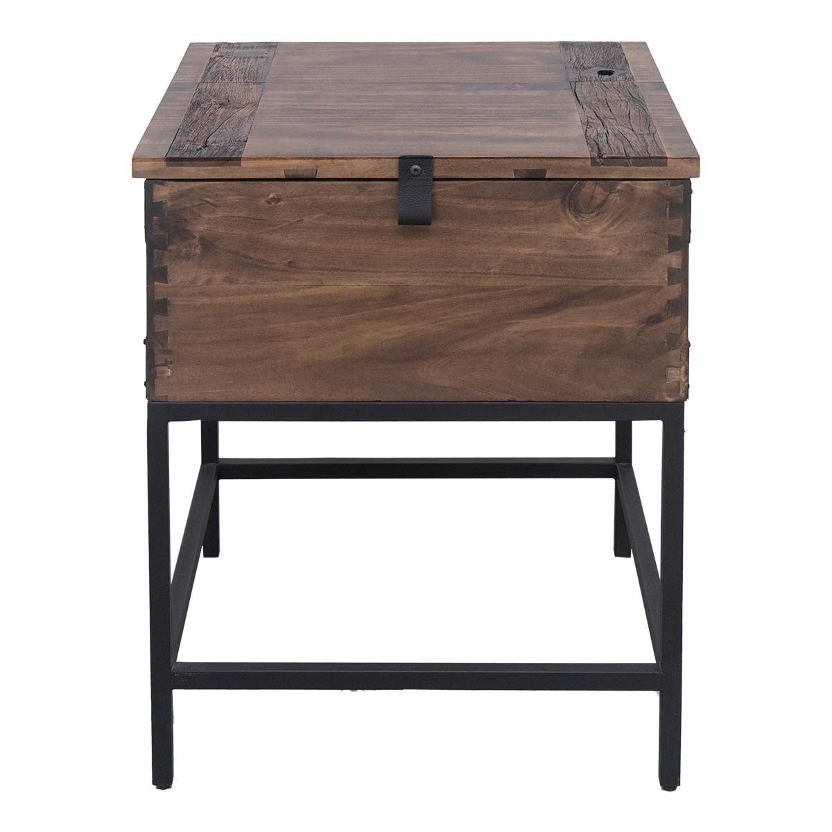 Lakeshore Walnut Trunk Style End Table | Lone Star Western Decor