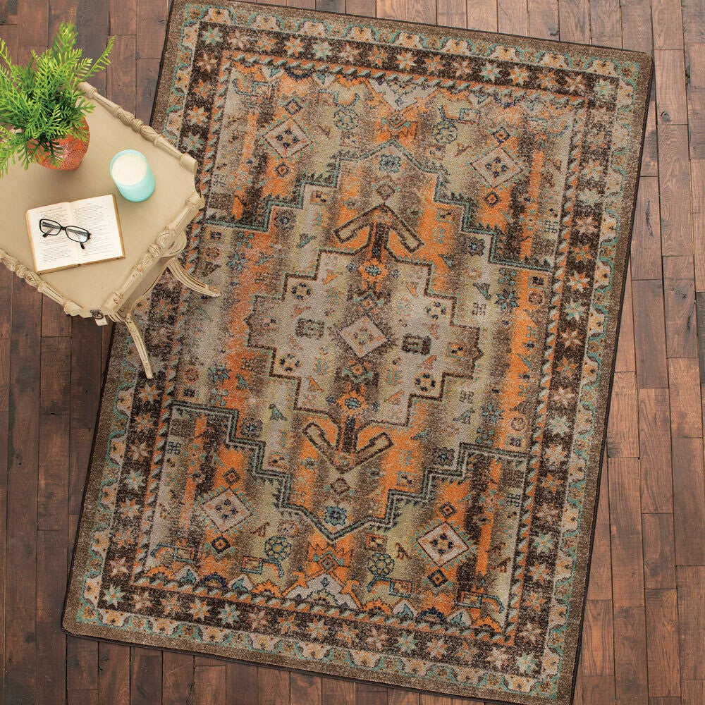 Aged Aztec Rug - 8 x 11 | Lone Star Western Decor