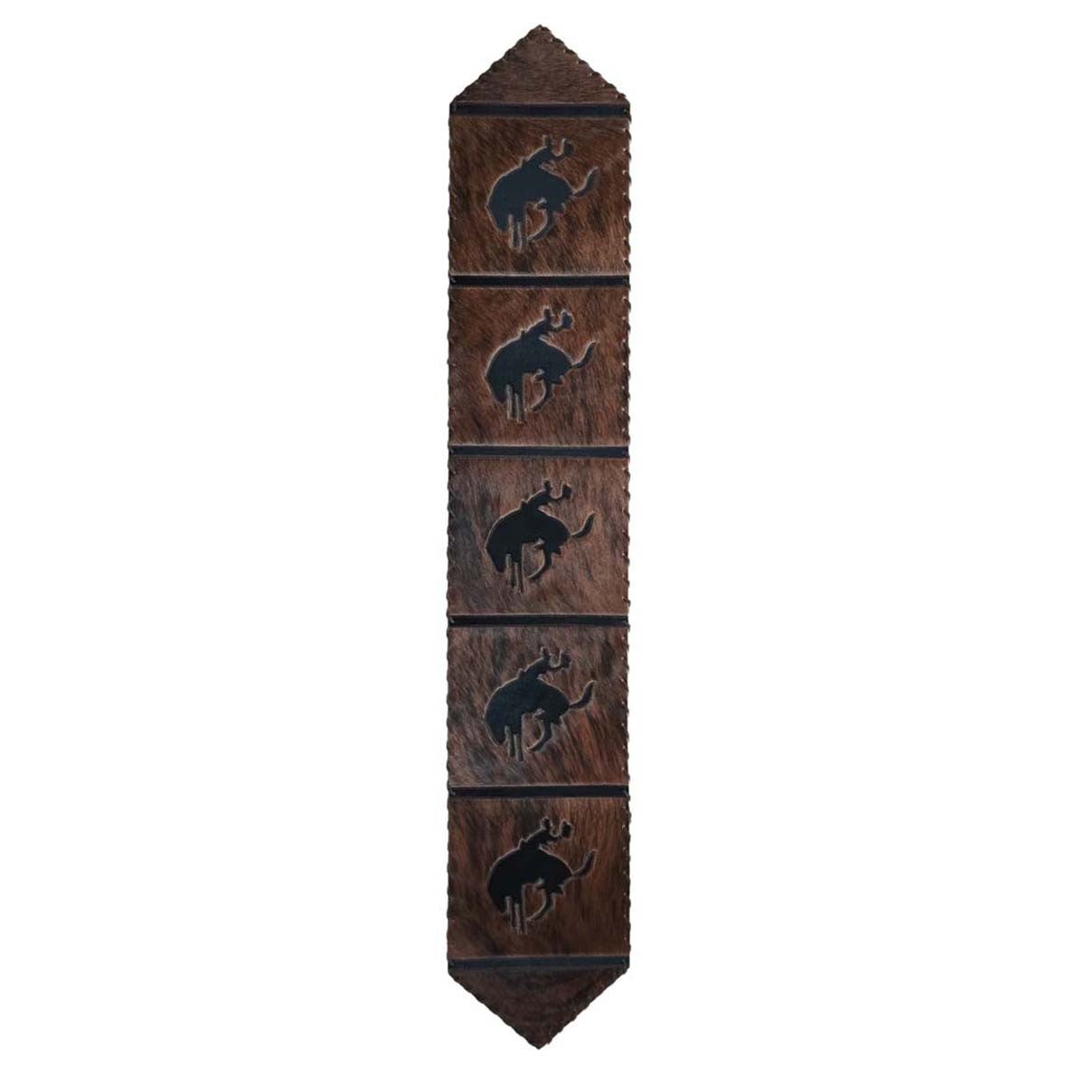Rodeo Rider Leather Table Runner - 96 Inch | Lone Star Western Decor
