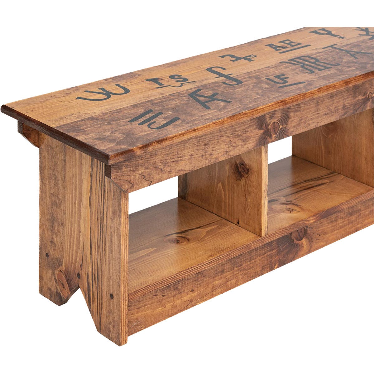 Cowboy Brands Cubby Bench | Lone Star Western Decor