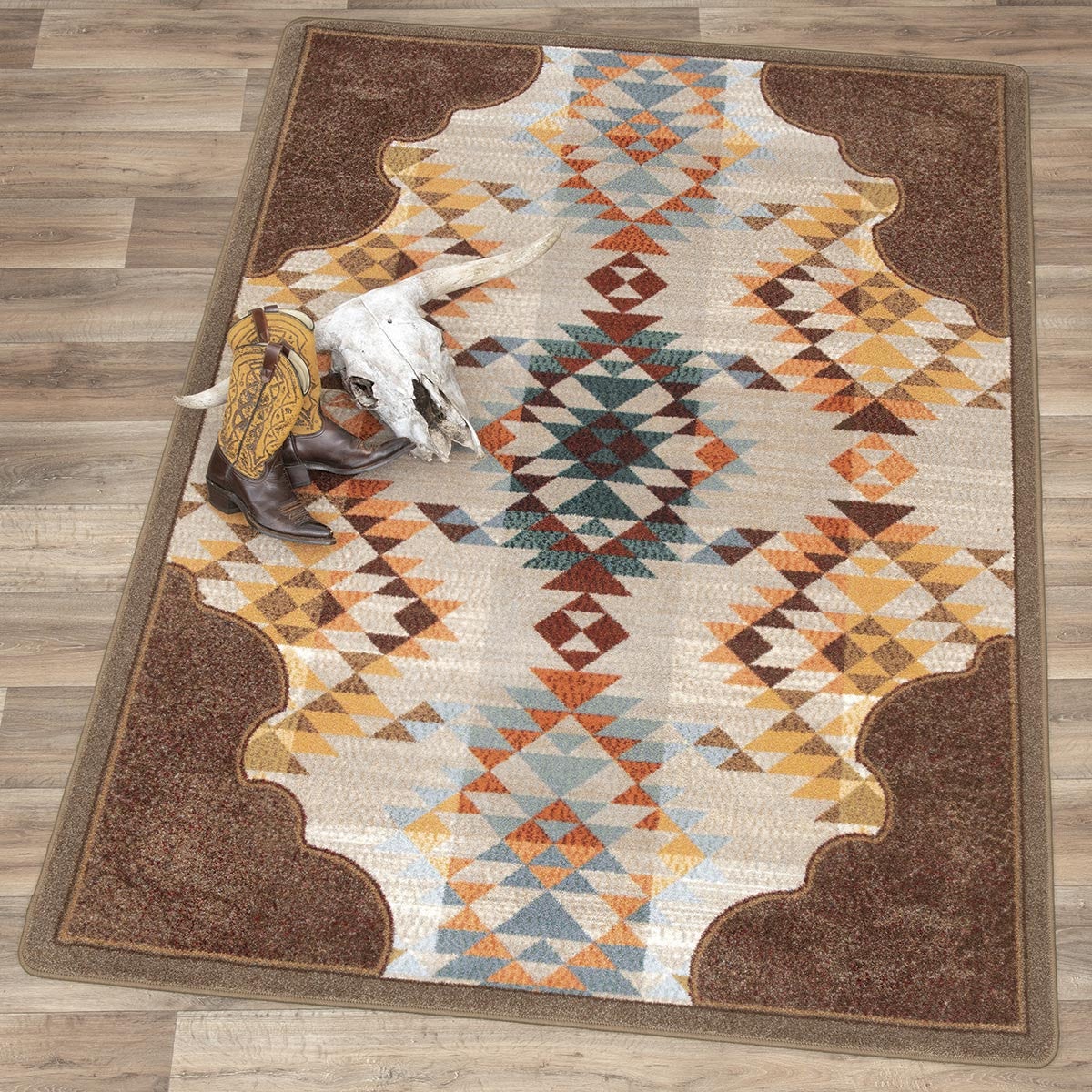 Southwestern Desert Rug - 4 x 5 | Lone Star Western Decor