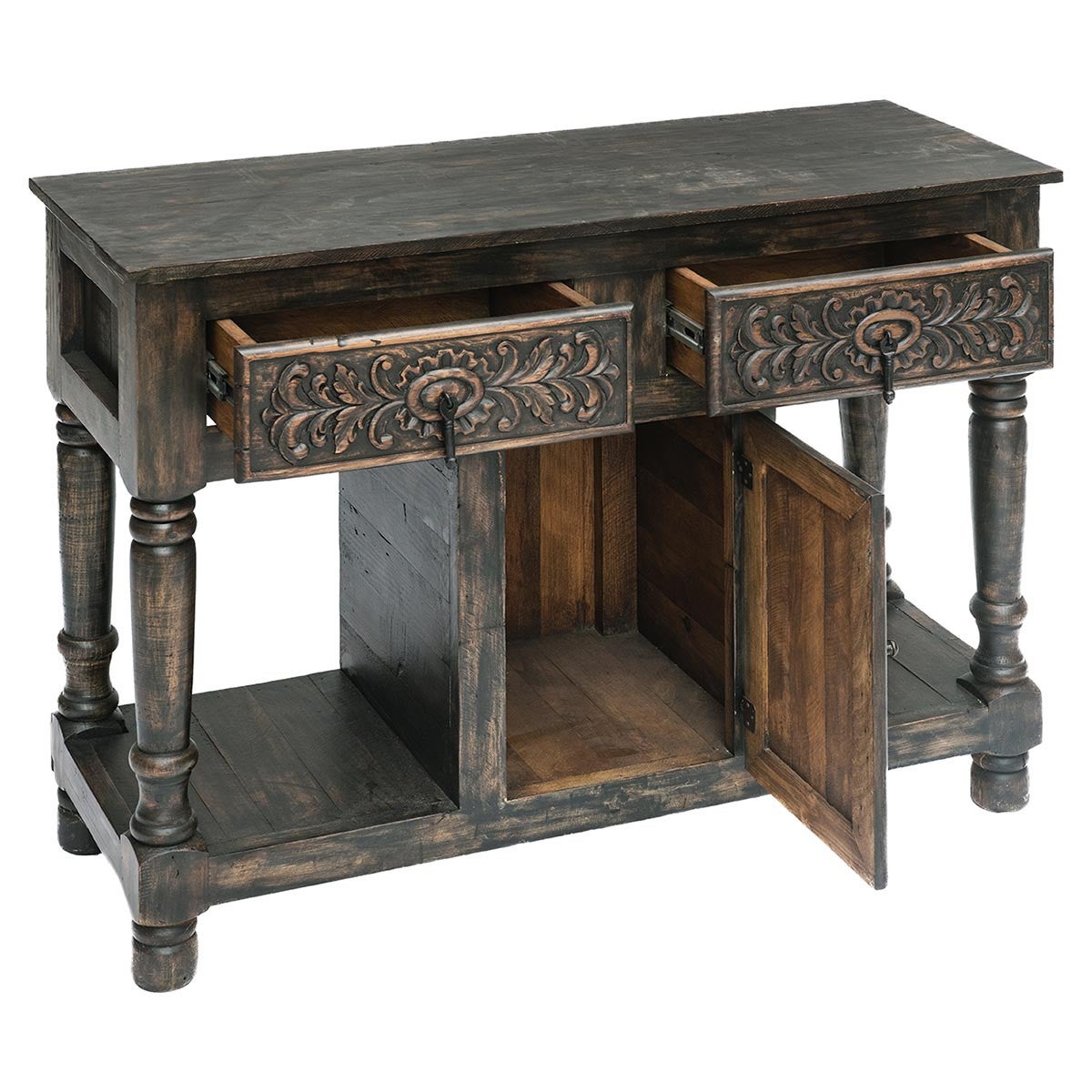 Sierra Carved Console Table | Lone Star Western Decor