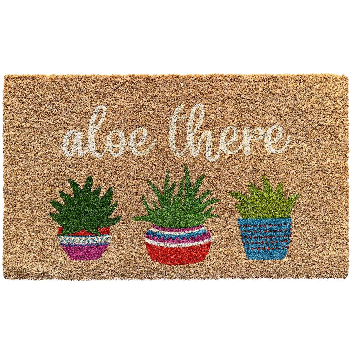 Aloe Welcome Coir Mat | Lone Star Western Decor