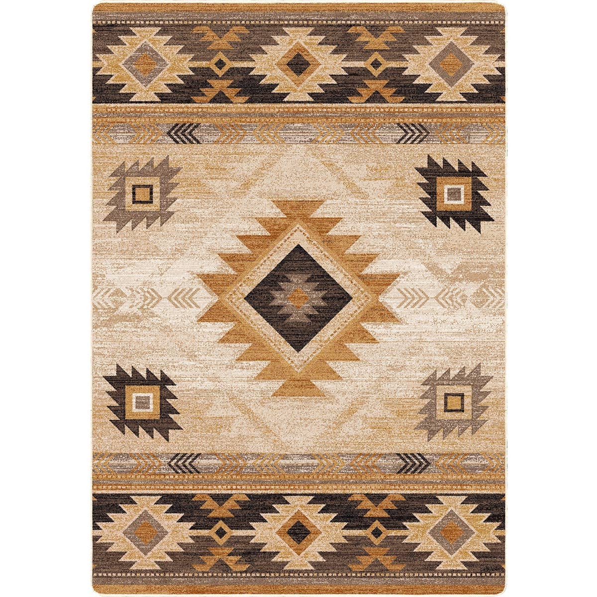Whiskey Gold Rush Rug - 4 x 5 | Lone Star Western Decor